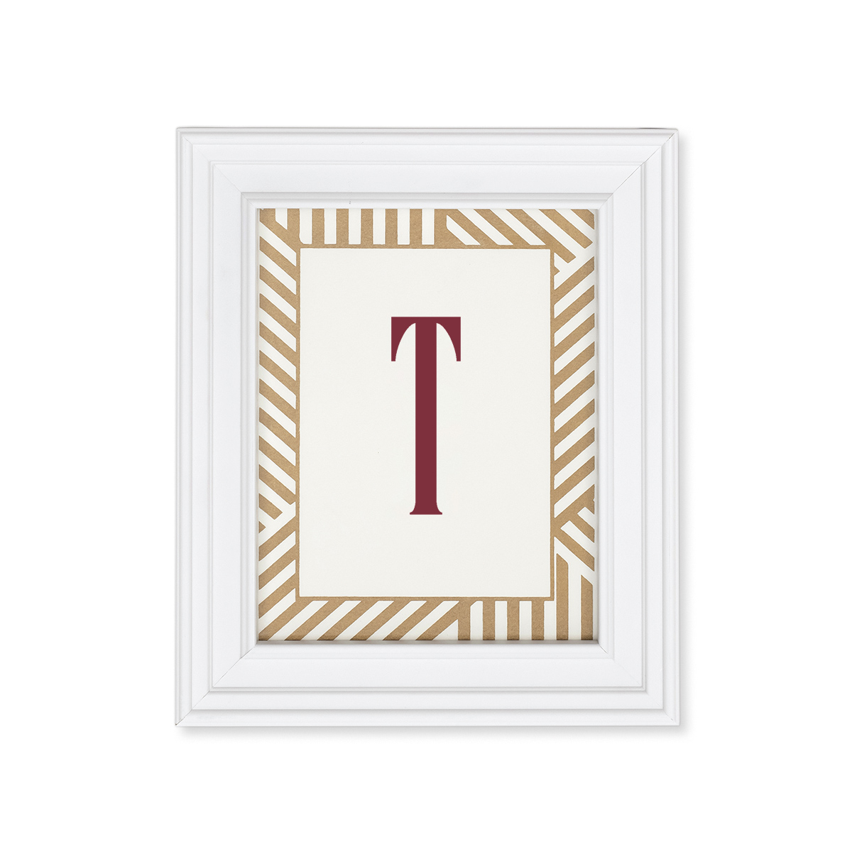 Chalk Couture. Classic Narrow Monogram T | Home Decor | Chalk Couture