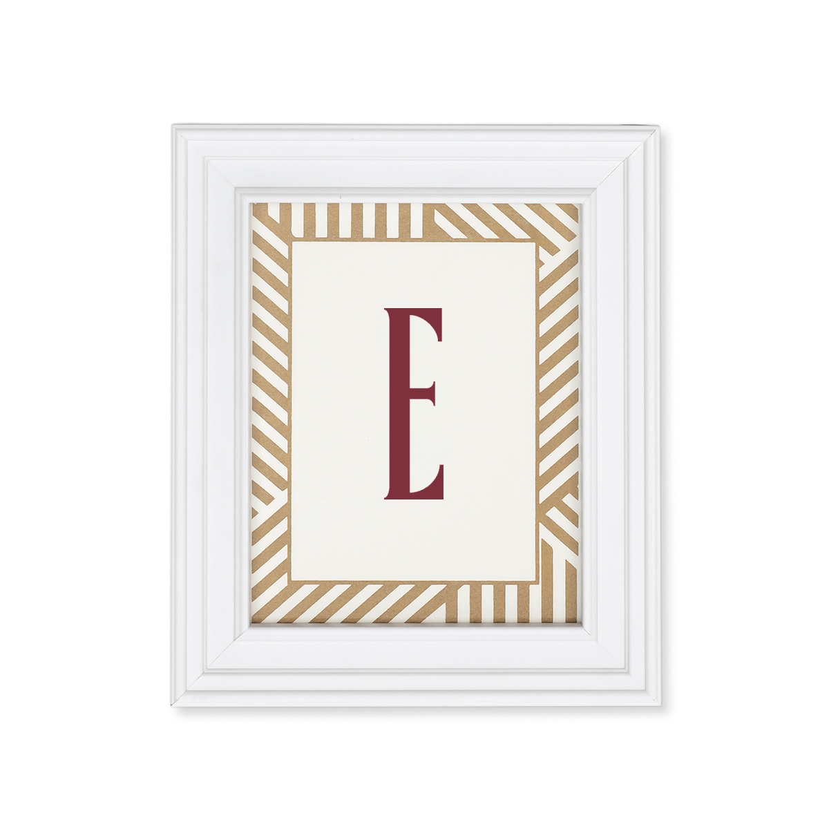 Chalk Couture. Classic Narrow Monogram E | Home Decor | Chalk Couture