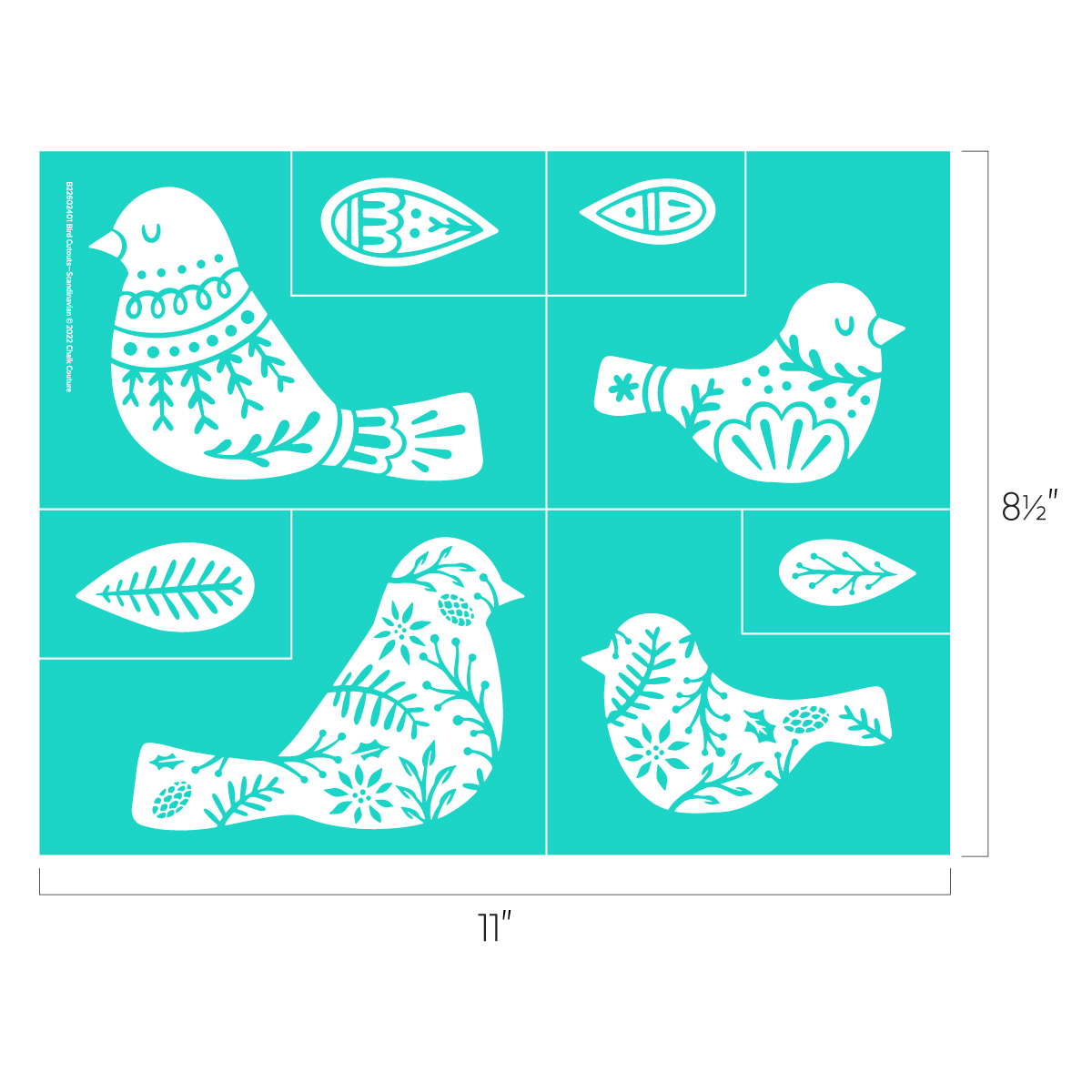 Chalk Couture. Bird Cutouts--Scandinavian | Holiday Décor | Chalk Couture™