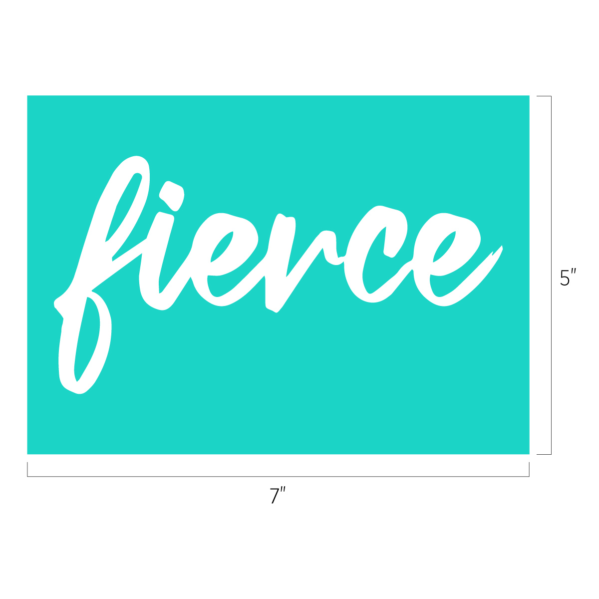 Chalk Couture. Positive Vibes Collection—Fierce