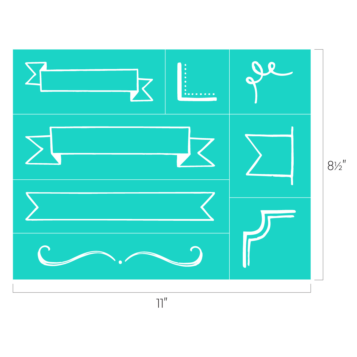 Chalk Couture. Banners and Corners