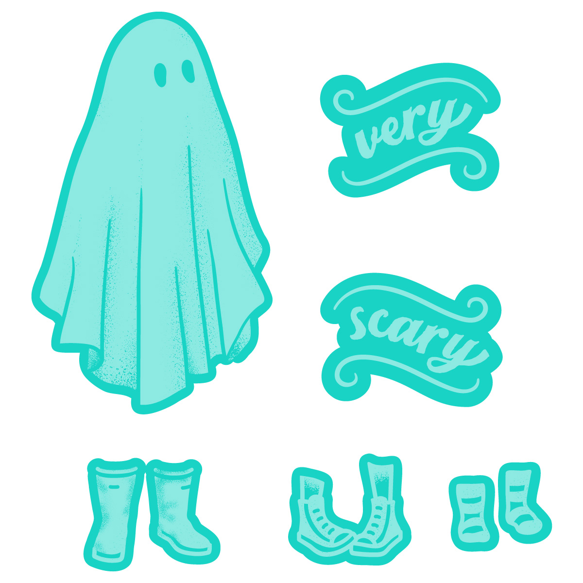 Chalk Couture. Digital Download - Very Scary Ghost | Chalk Couture