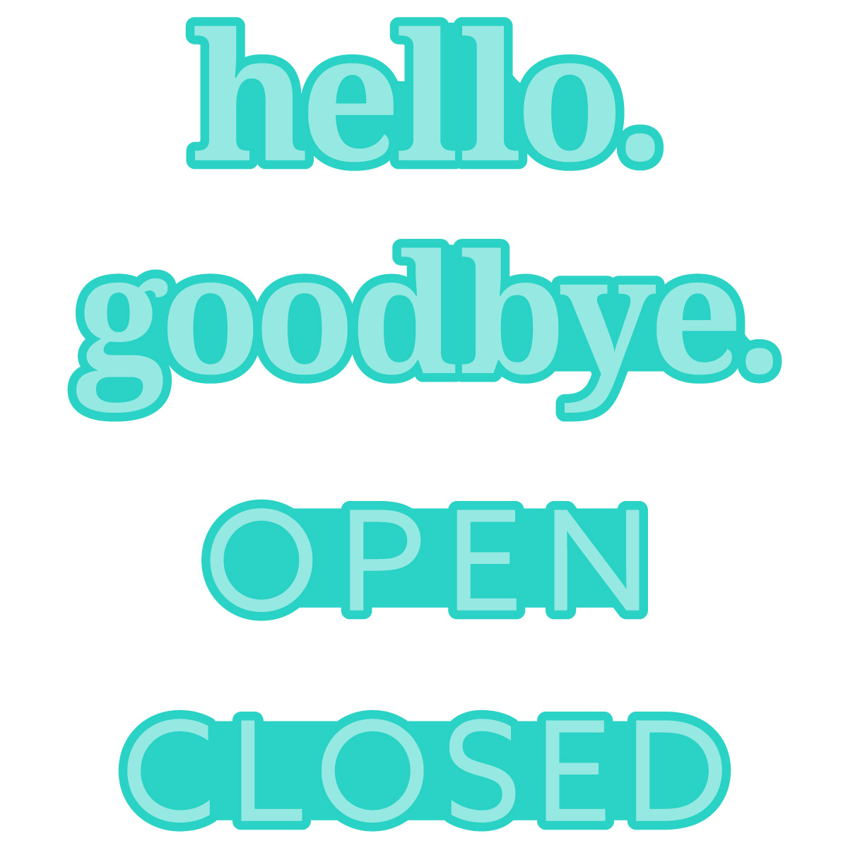 Chalk Couture. Digital Download - Hello, Goodbye | Chalk Couture