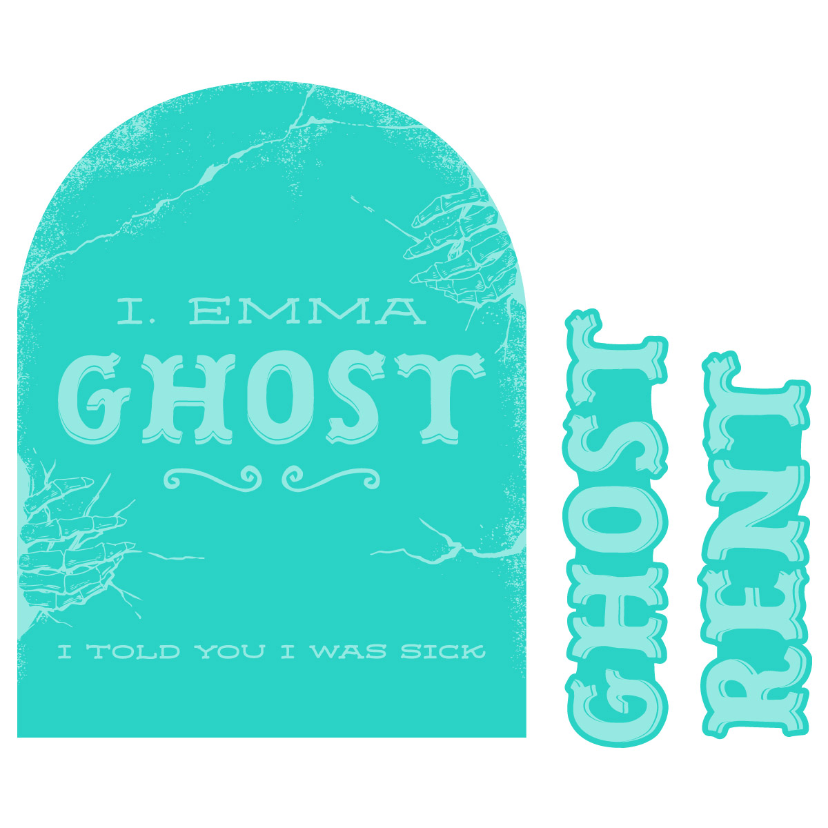 Chalk Couture. Digital Download - I Emma Ghost Tombstone | Chalk Couture