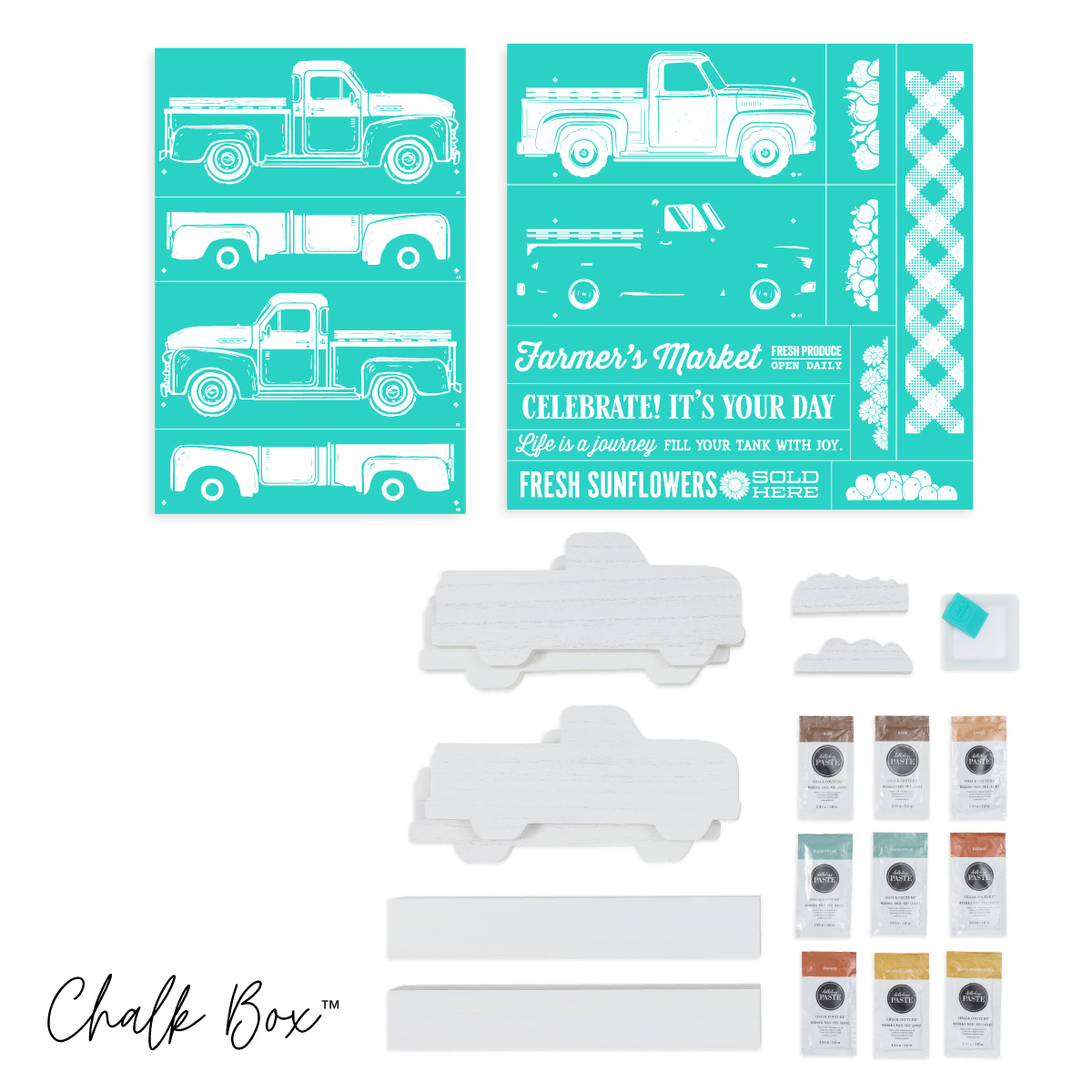 Chalk Couture. Vintage Truck Chalk Box | DIY | Chalk Couture