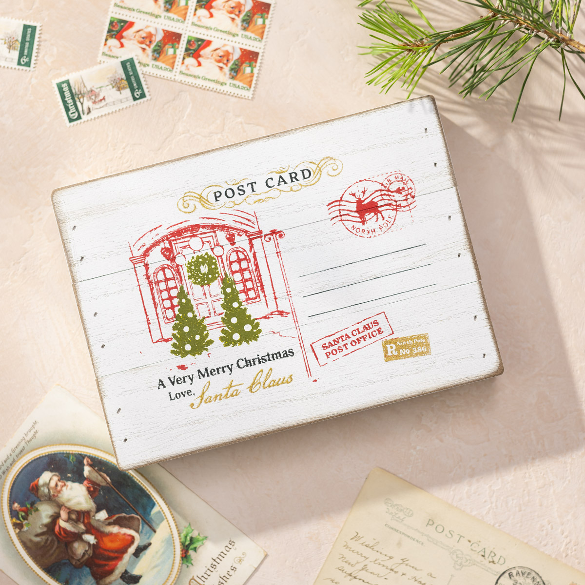 Chalk Couture. Postcard From Santa | Home Decor | Chalk Couture