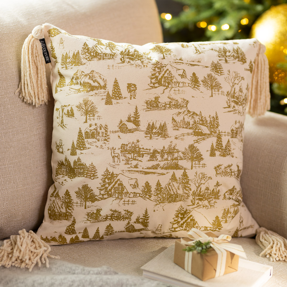 Chalk Couture. Holiday Toile Pattern | Home Decor | Chalk Couture