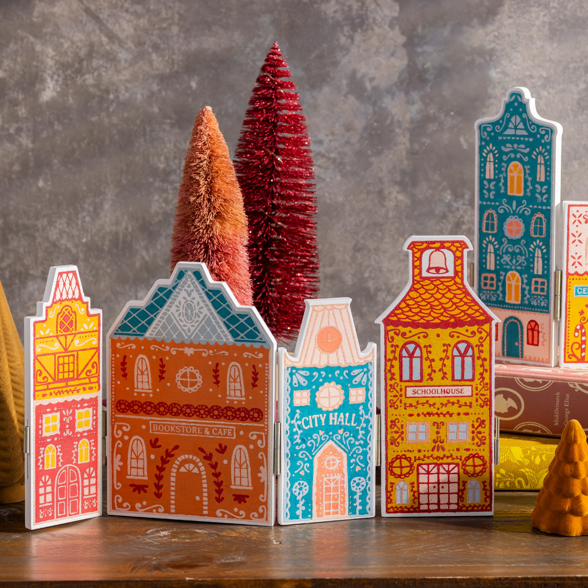 Chalk Couture. Gingerbread Village—Bookstore | DIY | Chalk Couture