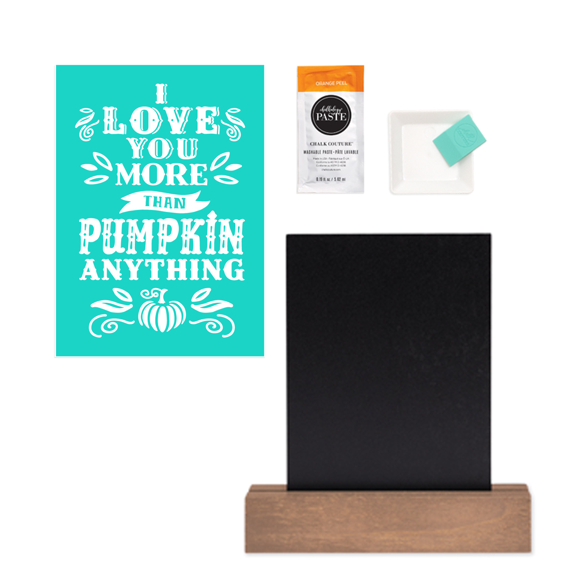 Chalk Couture. Who doesn't want pumpkin anything all the time ...