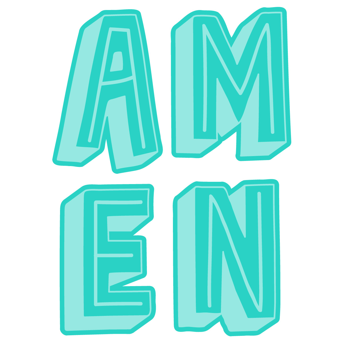 Chalk Couture. Bold Amen Digital Download | Chalk Couture