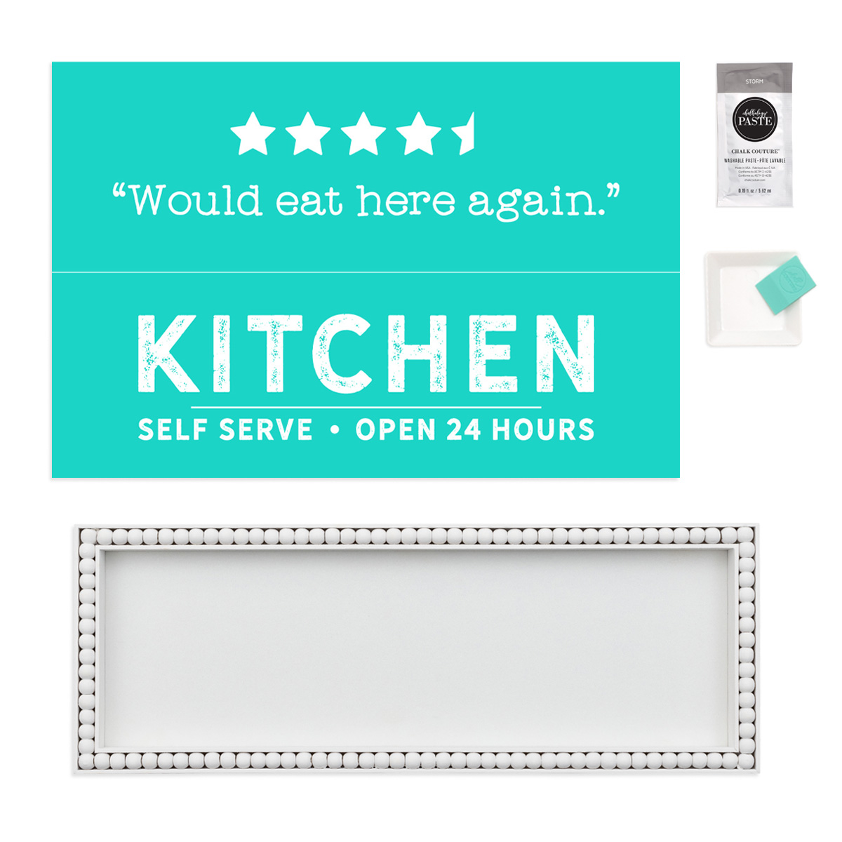 Chalk Couture. Would Eat Here Again DIY Decor Kit | Home Decor | Chalk ...