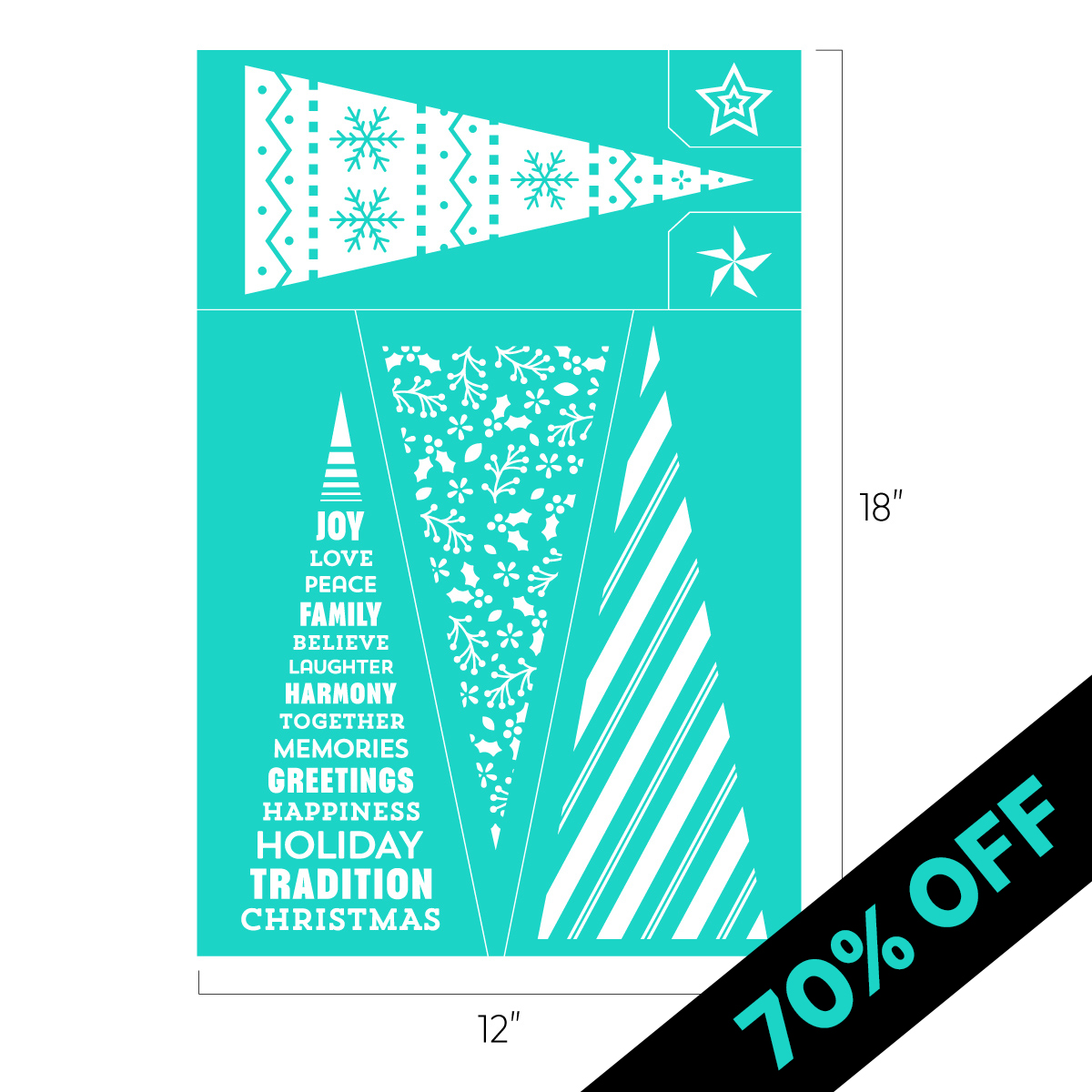 Chalk Couture. Tree Cutout Patterns Transfer | Holiday Décor | Chalk ...