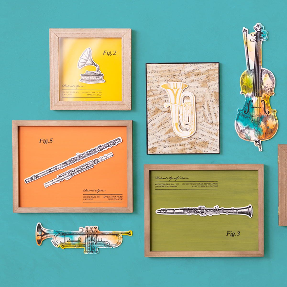 Chalk Couture. Big Band - Clarinet Chalkable Shapes | DIY | Chalk Couture