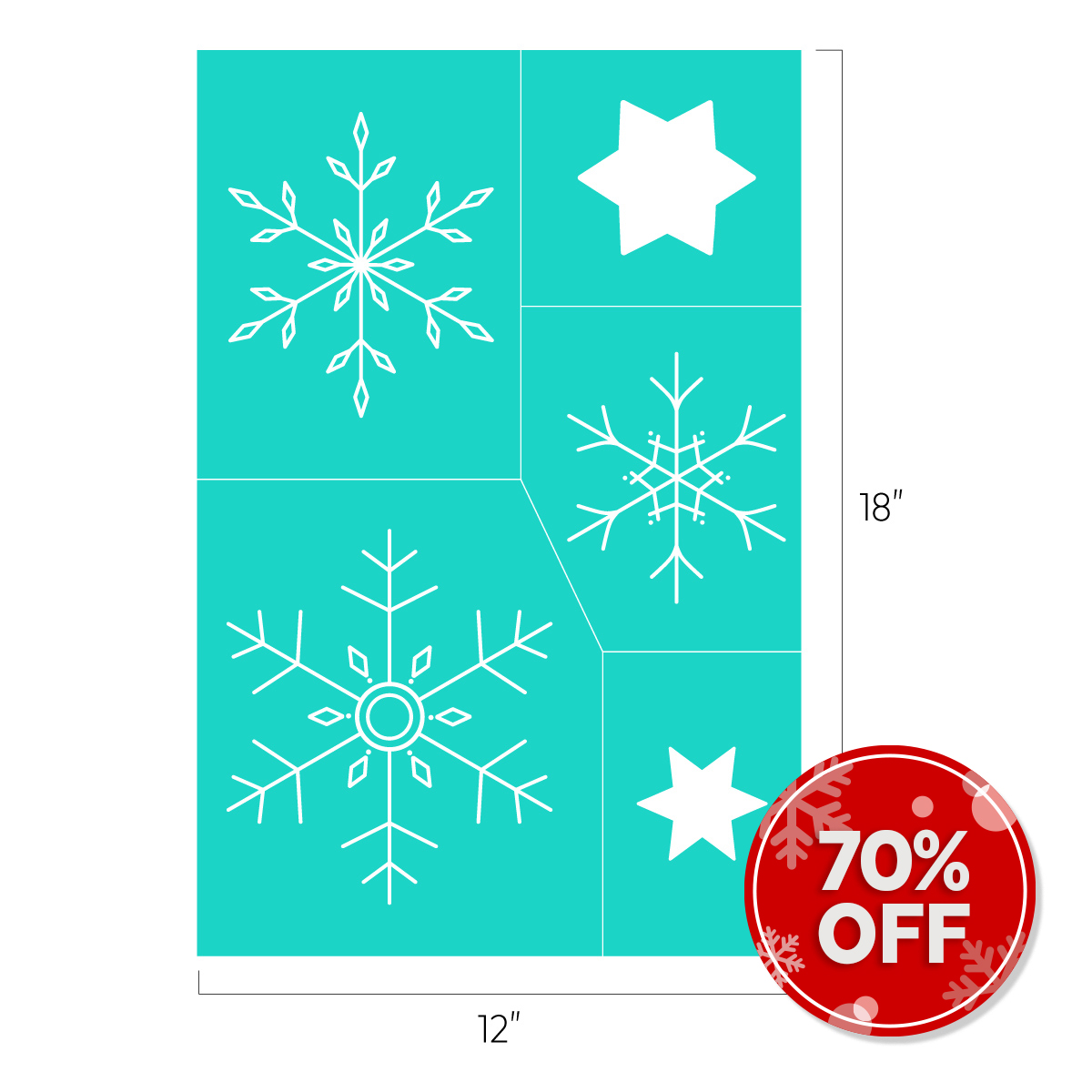 Chalk Couture. Snowflake Cutout Patterns Transfer | Holiday Décor ...