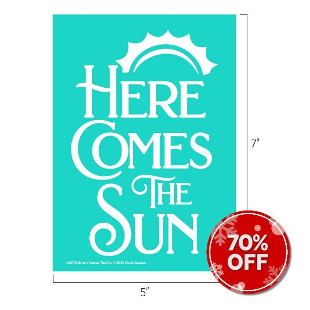 Chalk Couture. Here Comes The Sun