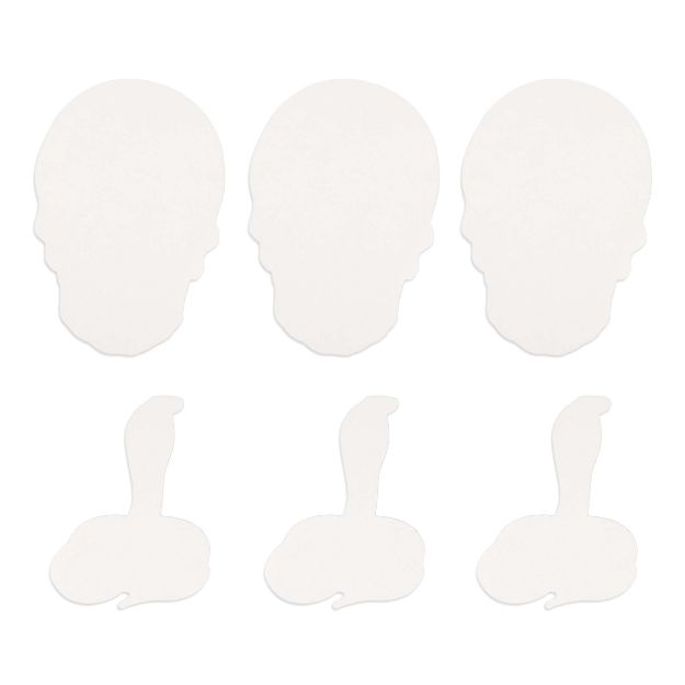 Chalk Couture. SET OF 3 Couture Boutique Chalkable Shapes Etched Skull ...
