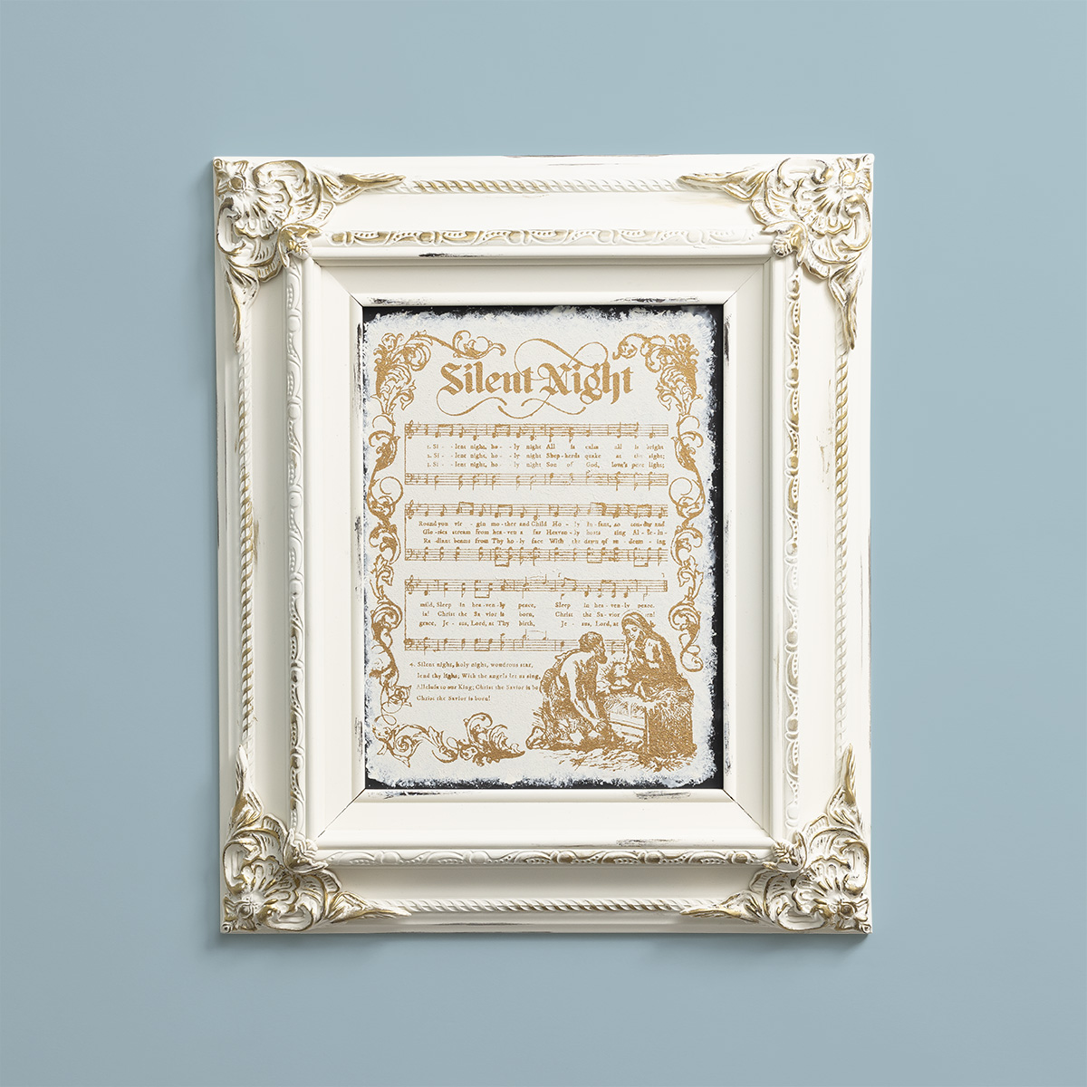 Chalk Couture. Vintage Silent Night | Home Decor | Chalk Couture