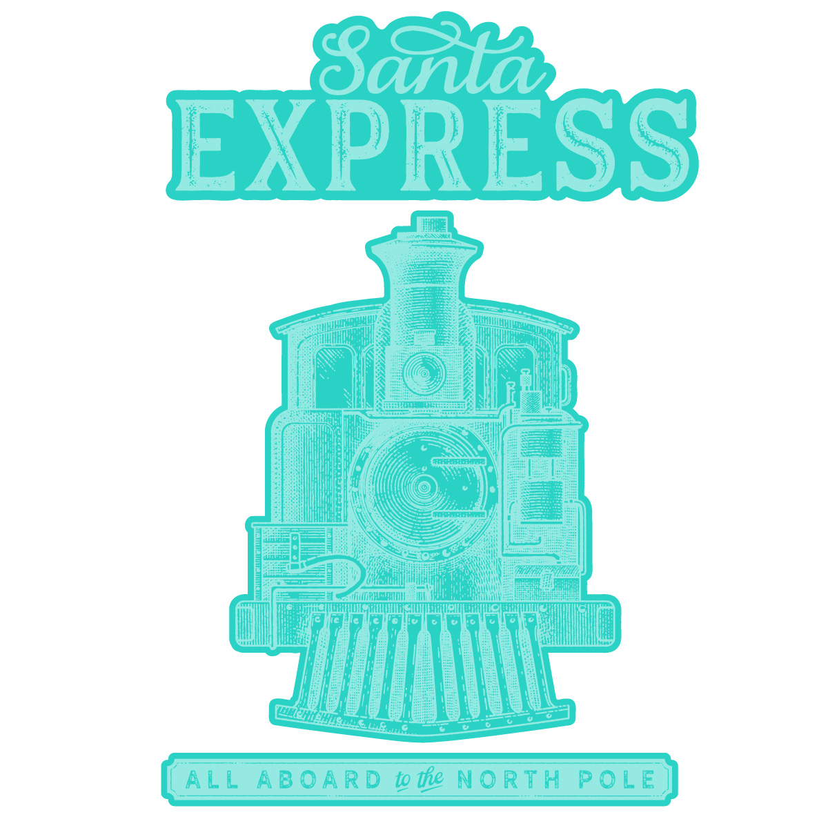 Chalk Couture. Santa Express Digital Download | Chalk Couture