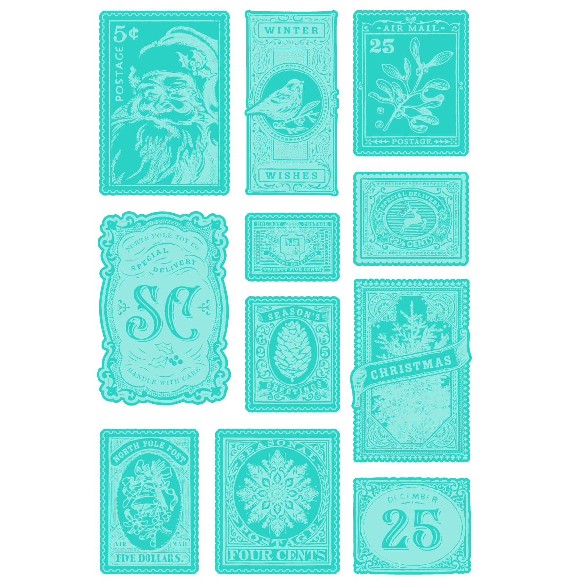 Chalk Couture. Holiday Stamps Digital Download | Chalk Couture