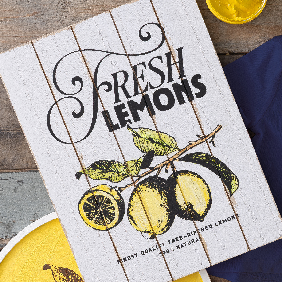 Chalk Couture. Fresh Lemons / Shiplap Sign Bundle