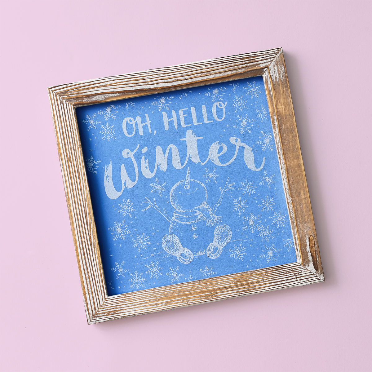 Chalk Couture. Hello Winter Snowman | Home Decor | Chalk Couture